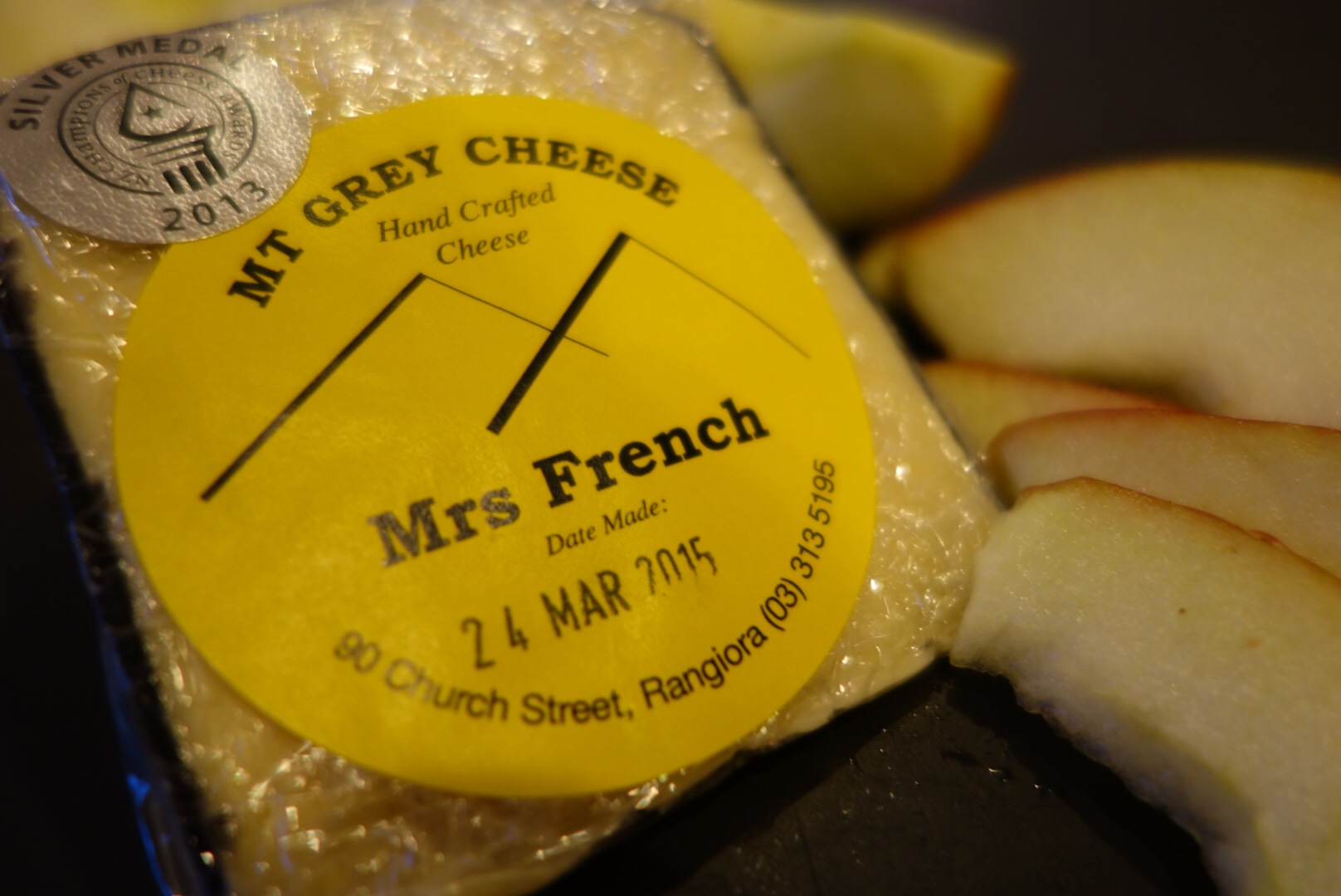 Mt Grey cheese – Mrs French – Life and Cheese